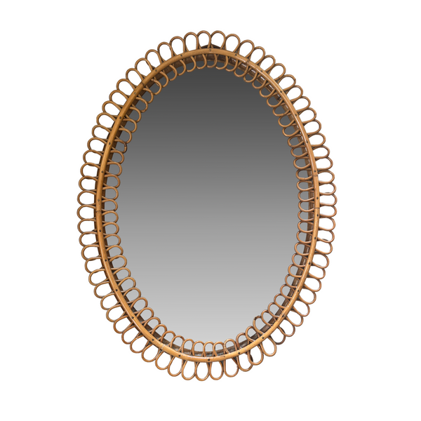 Vintage Oval Looped Mirror by Bonacina – Found Gallery